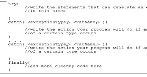 Contoh Penggunaan Exception Handling Pada Java Download Source Code