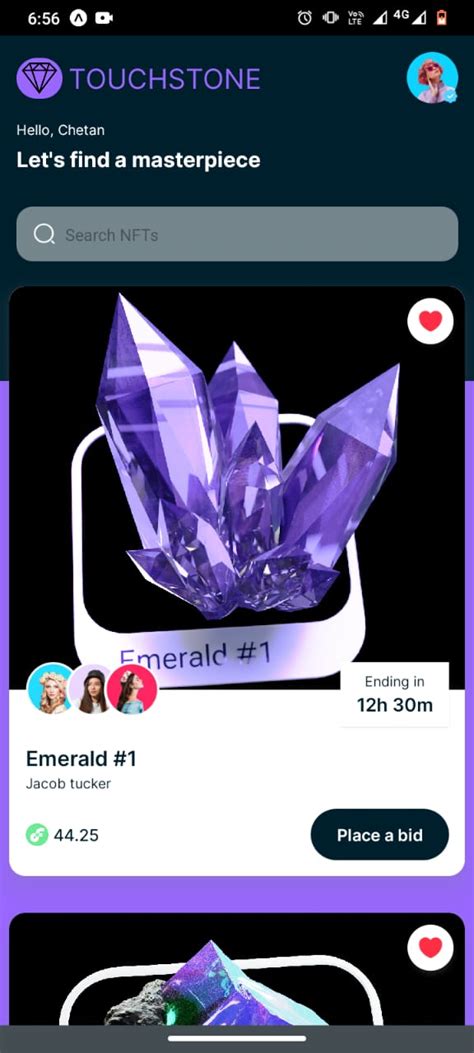 Github Chetanxpro Nft Showcase This Is A Nft Showcase Mobile App