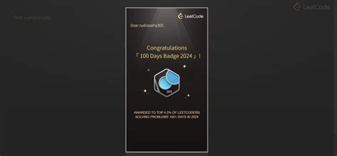 Rudra Saha On Linkedin Leetcode Codingjourney 100daysofcode