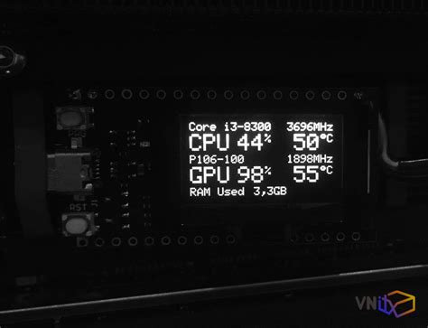 Vietnam Itx Modding Man Hinh ESP Monitor Hien Thi Nhiet Do Cpu Ram 12