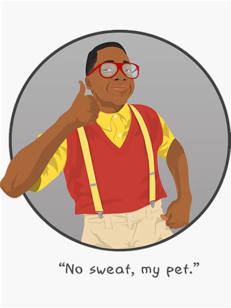 Trending Funny Urkel Nerd Fan Art Design Sticker By Valentines24