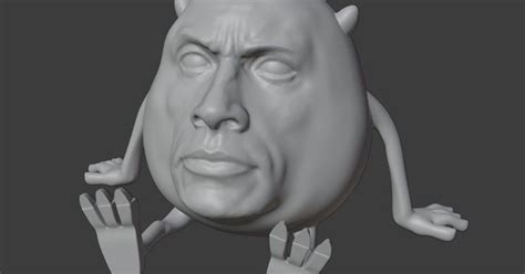 Mike Rockowski The Rock Mike Wazowski Support Free By Thinair3d