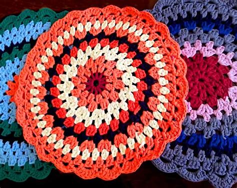 Коврик крючком своими руками схема видео вариант Вязание крючком и спицами