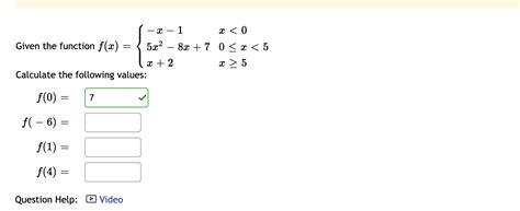 solved given the function f x calculate the following