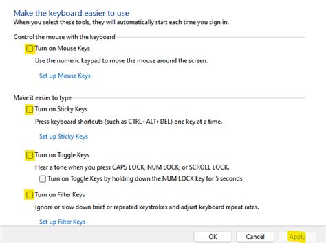 Fix Shift Key Not Working In Windows Keyboard