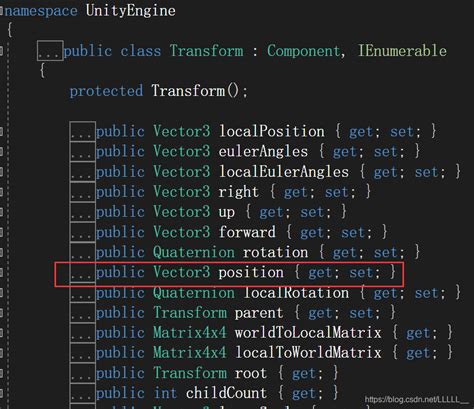 Unity中为什么不能对transform position x直接赋值 unity transform position CSDN博客