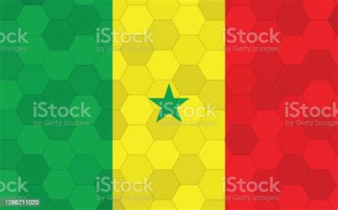 세네갈 국기 일러스트레이션 추상 육각 형 배경 벡터와 미래 세네갈 플래그 그래픽 세네갈 국기는 독립을 상징한다 0명에 대한 스톡 벡터 아트 및 기타 이미지 Istock