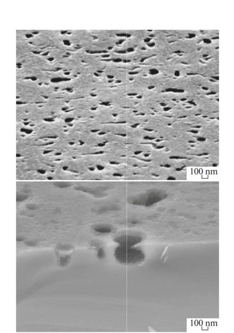Sem Image Of The Silicon Surface Left And The Silicon Surface