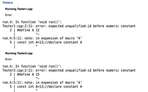 Solved Running Tester Cpp Error Run H In Function Void Chegg