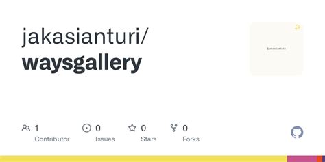 GitHub Jakasianturi Waysgallery