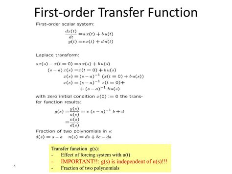ppt first order transfer function powerpoint presentation free