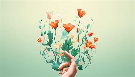 Premium Photo Minimal Creative Spring Design For A Poster