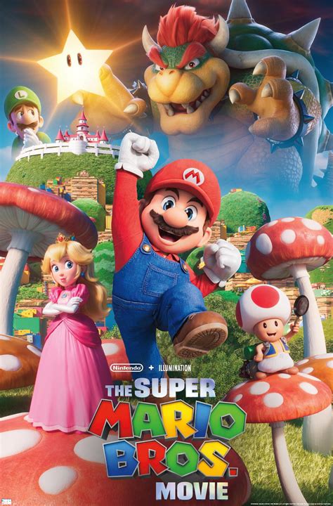 Trends International Super Mario Bros Movie Home Decor Mushroom