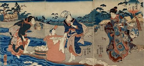 【傷や汚れあり】【真作】歌川国芳「武蔵国調布の玉川 三枚続」本物保証 浮世絵 大判 錦絵 木版画の落札情報詳細 ヤフオク落札価格検索 オークフリー