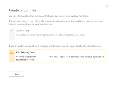 Fusion Help How To Createsignup For A Fusion Team Hub Autodesk