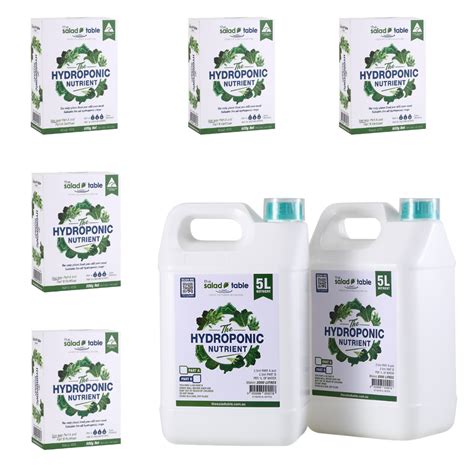 The Salad Table Nutrient 10l Complete Kit