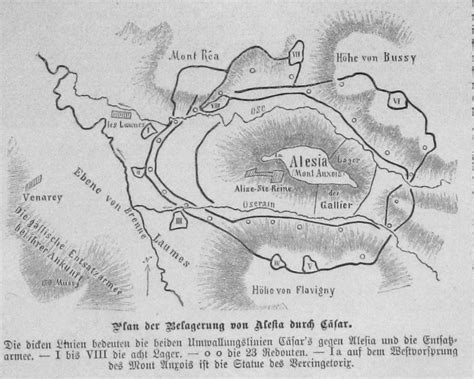 Battle Of Alesia Rome Map Battle Of Alesia World History