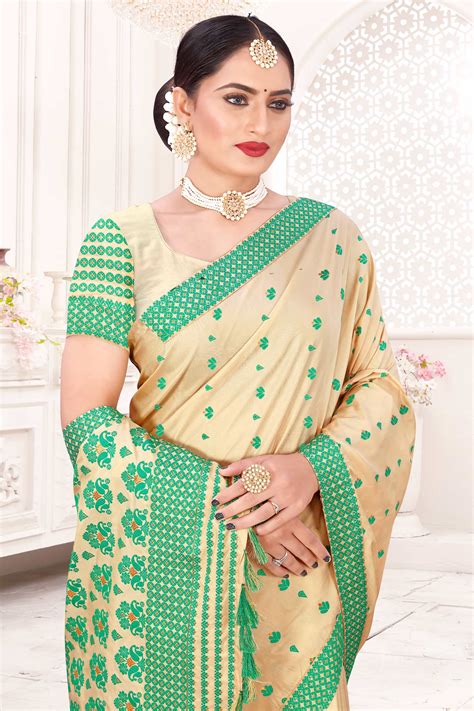 Soft Art Silk Woven Assamese Saree Chadorkart