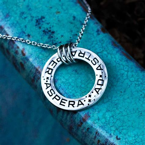 ad astra per aspera necklace boutique academia