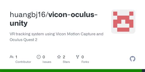 github huangbj16 vicon oculus unity vr tracking system using vicon motion capture and oculus