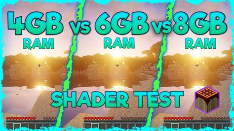 4gb Ram Vs 6gb Ram Vs 8gb Ram Shader Youtube