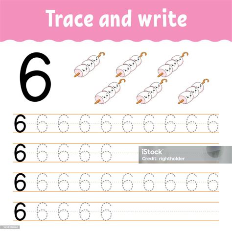 learn numbers trace and write handwriting practice learning numbers for