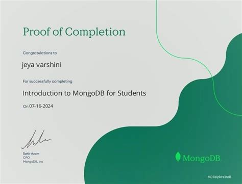 Jeyavarshini 1st Year On Linkedin I Have Successfully Completed My