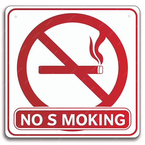 Premium Photo Vector Graphic Of No Smoking Sign On White Background