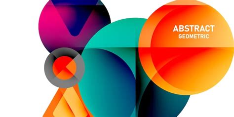 Premium Vector Vector Illustration Of Modern Geometric Design Colorful Abstract Background