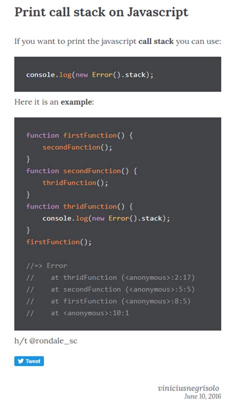 Print Call Stack On Javascript Rwebdev
