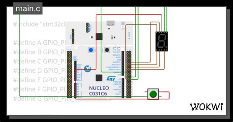 St Nucleo 7 Seg 2 Wokwi Esp32 Stm32 Arduino Simulator
