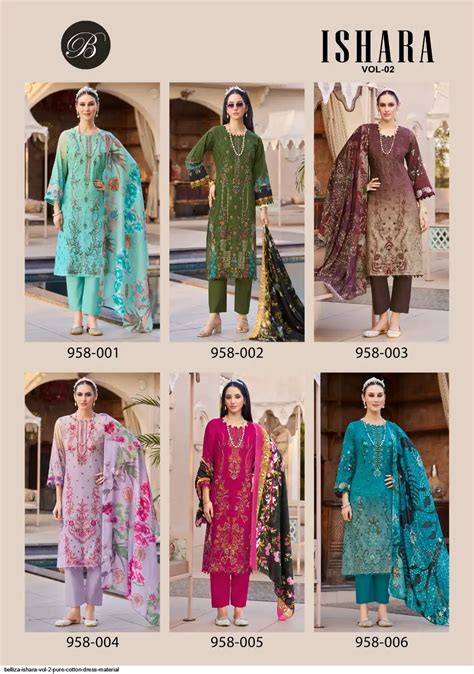 Belliza Ishara Vol 2 Pure Cotton Dress Material