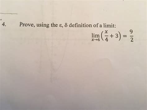 Solved Prove Using The Epsilon Delta Definition Of A Chegg