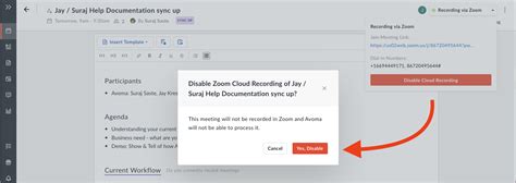 Disable Recording For A Future Meeting