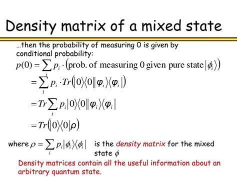 Density Matrix Formalism