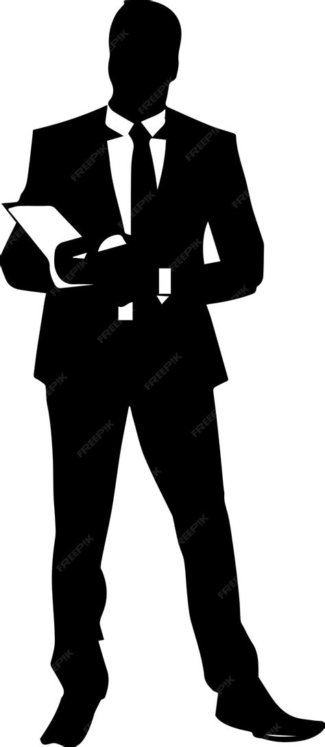 Premium Vector Businessman Vector Silhouette Illustration