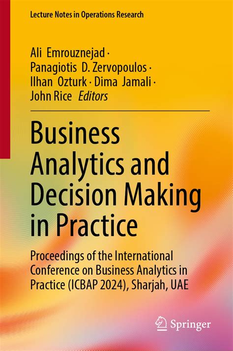 Buy Business Analytics And Decision Making In Practice Proceedings Of
