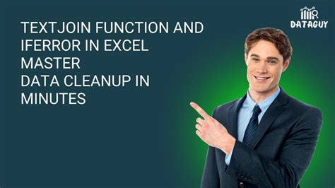 Textjoin Function And Iferror In Excel Master Data Cleanup In Minutes Youtube