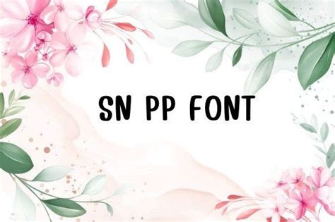 Beautiful Sn Font By Snoinonghwa · Creative Fabrica