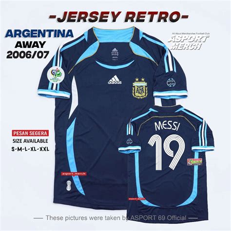Jual Jersey Retro Argentina Away 2006 Jersey Argentina Away 06 Retro