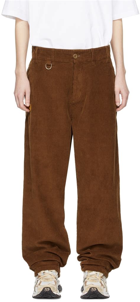 Drew House Ssense Exclusive Brown Cotton Trousers Drew House
