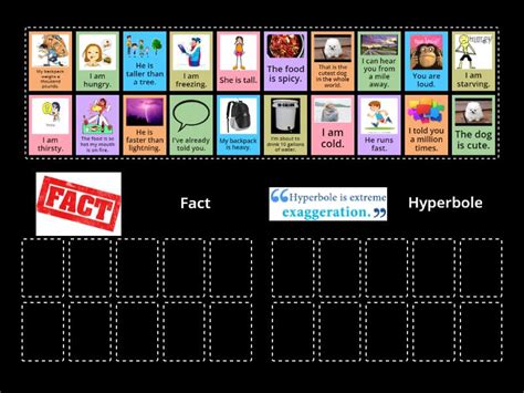 Fact Or Hyperbole Group Sort