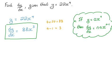 Question Video Finding The First Derivative Of A Function Using The Power Rule Nagwa