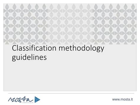 Ppt Recommendations For Improving Classification Methodology In
