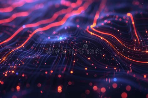 Futuristic Ai Algorithm Abstract Background With Digital Code And Tech Elements Stock Image