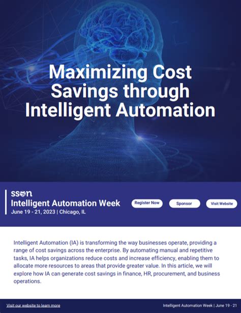 Maximizing Cost Savings Through Intelligent Automation