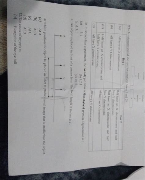Which Statement Should She Used To Complete Boxes 1 And 2 Box 1 Box 2 A