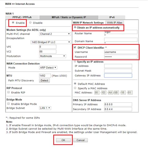How To Connect Draytek Vigor2860 Vigor2862 To Vdsl2 Connection On Optus Nbn Network Draytek Faq