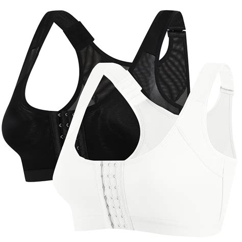 Hfnxid Front Closure Post Surgery Compression Bras For Women 2025