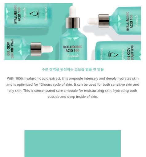 Farm Stay Hyaluronic Acid 100 Ampoule | YesStyle